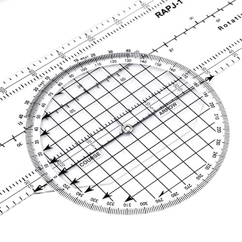 Aviation Plotter Aviation Slide Rule with 8 Functions for Pilot Student ...