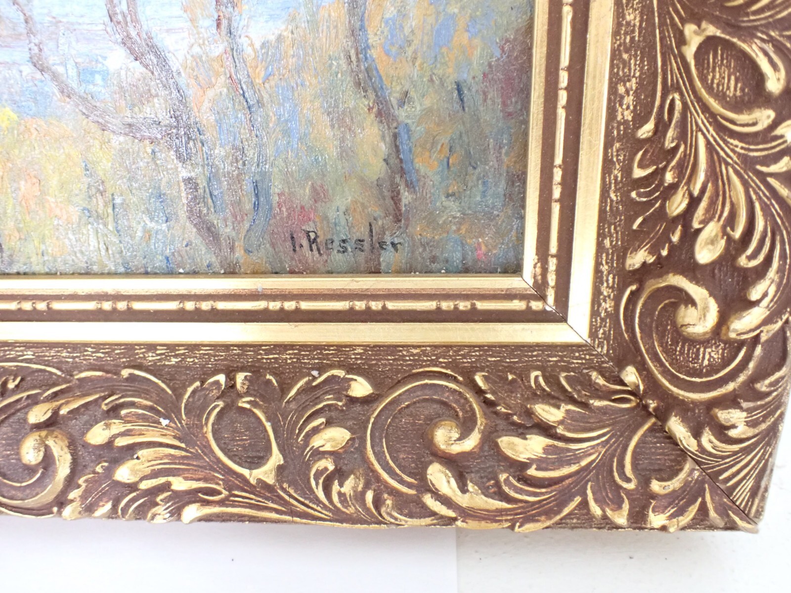 Antique Oil On Canvas Painting Isadore Ressler Montreal Quebec 1881 ...