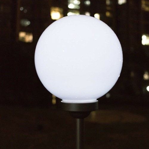 Jumbo Giant Solar Garden Stake Light LED Mood Ball Sphere Globe Post | eBay