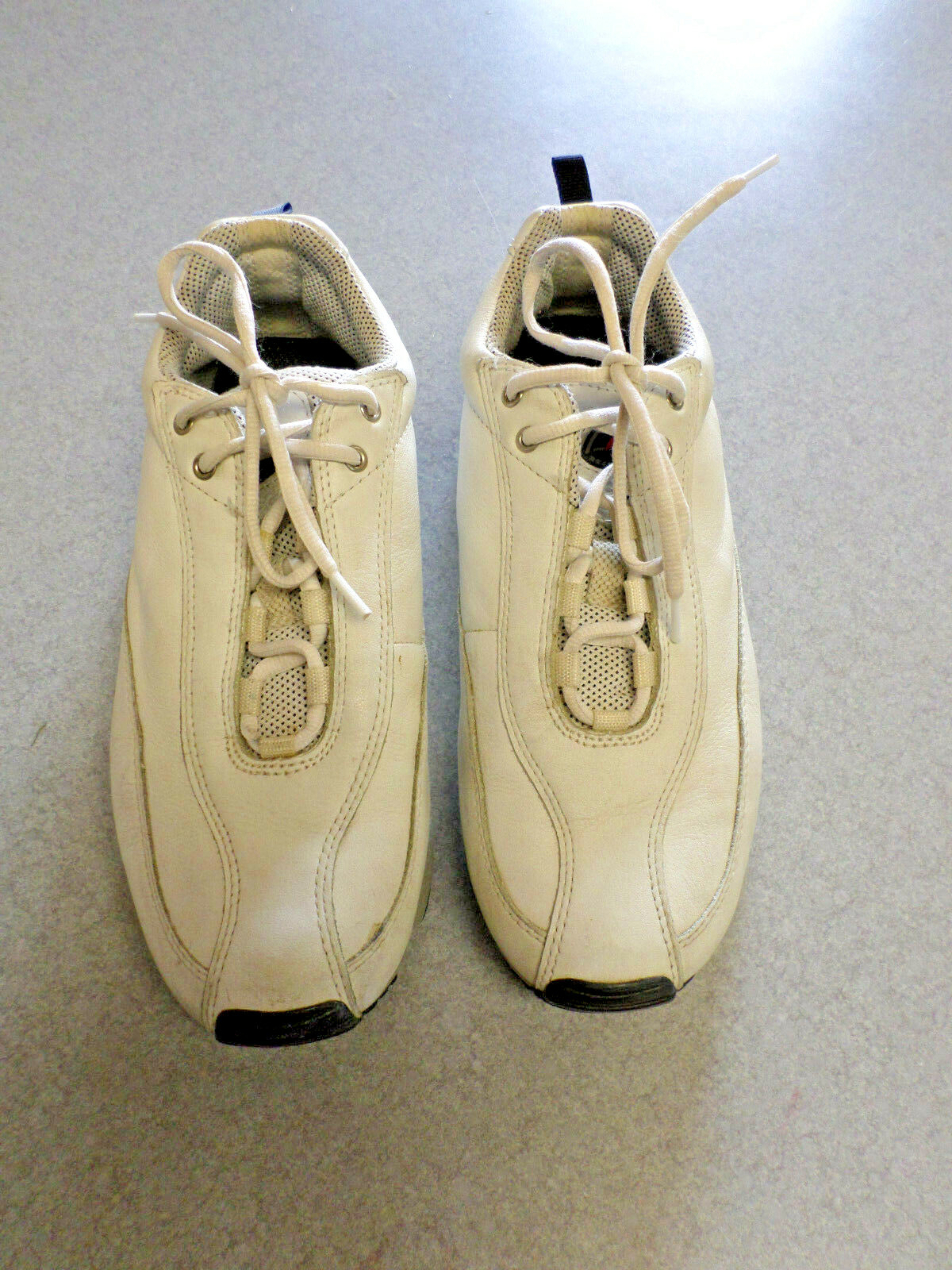 ECCO "Receptor" white leather, athletic shoes. Women'… - Gem