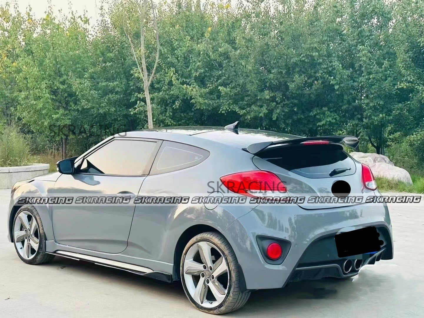 Gloss Black Rear Roof Wing New Spoiler Fit For Hyundai Veloster 2012 ...