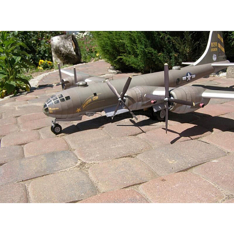 1:47 B-29 Super Aerial Fortress Bomber Aircraft DIY 3D Paper Model Kit ...