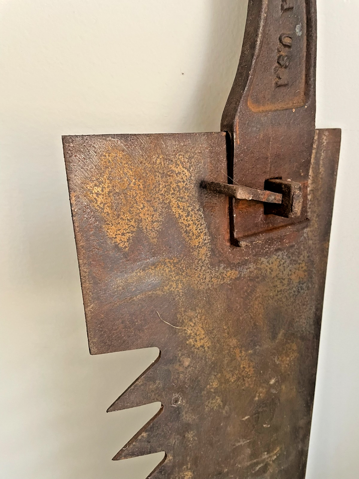Antique Disston Crosscut Ice Saw — “S. FISH” Handle, Manhasset Bay | eBay