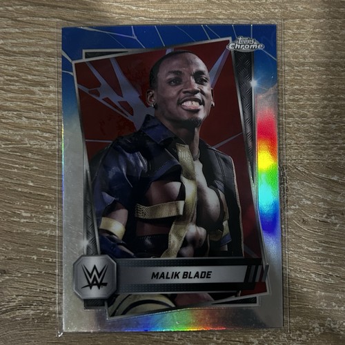 2025 TOPPS CHROME WWE MALIK BLADE RED AND BLUE REFRACTOR #167 | eBay