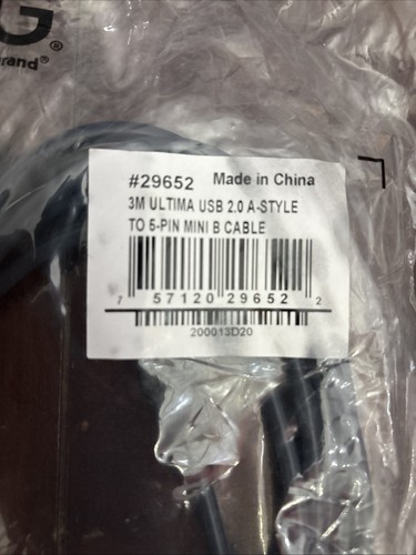 Ultima USB 2.0 A to Mini-B Cable-3M -C2G 29652 | eBay