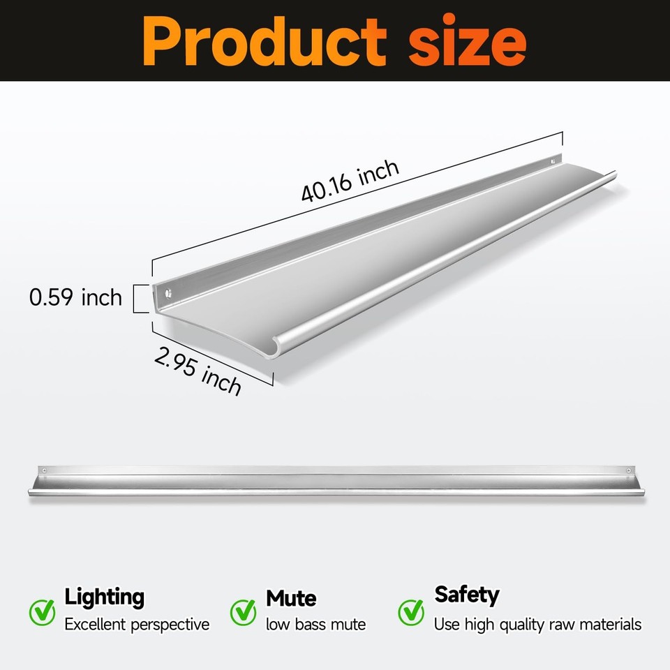 2PCS Aluminum Door Rain Drip Guard Cap, 40 Inch Drip Deflector Rain ...