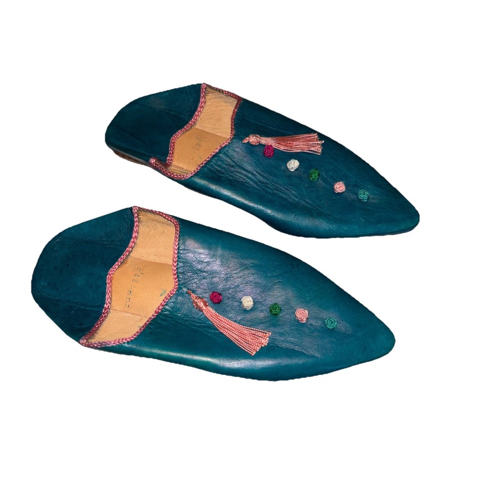 Moroccan babouche slipper, Leather slipper, Handmade Babouches slippers ...