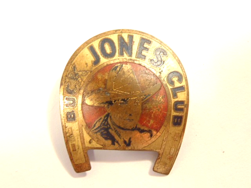 Vintage 1930s -40s era Buck Jones Club pin (cowboy movie & radio star ...