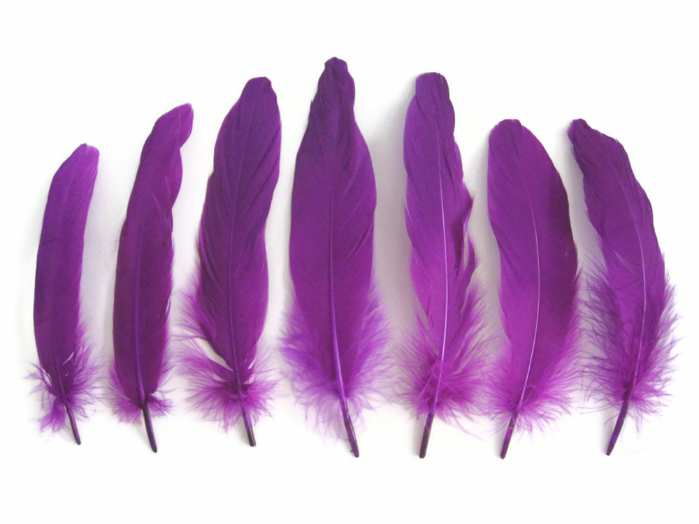 USA SELLER | 1 Pack - Purple Goose Satinettes loose feathers 0.3 oz ...