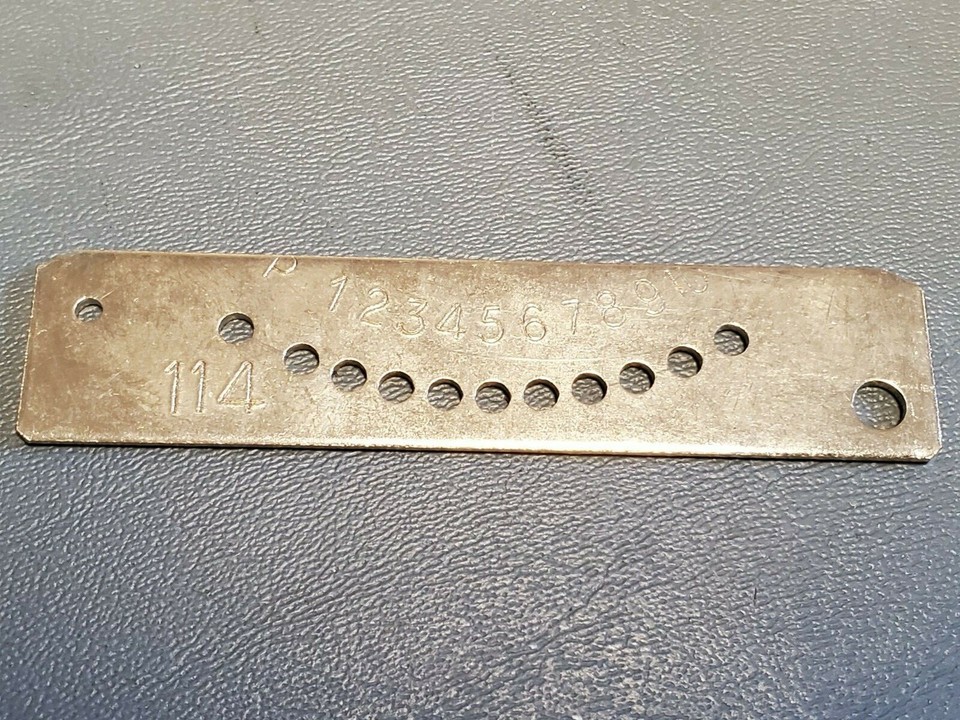 Exacta MK1 Key Cutter/Key Punch Single Spacing Plate Various Ones Sold ...