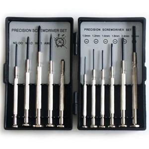 11 Piece Precision Screwdriver Set -Mini Micro Small-Flat Head Phillips ...