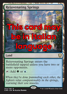 MTG REJUVENATING SPRINGS EXC - FONTI RINVIGORENTI - CMR - MAGIC | eBay