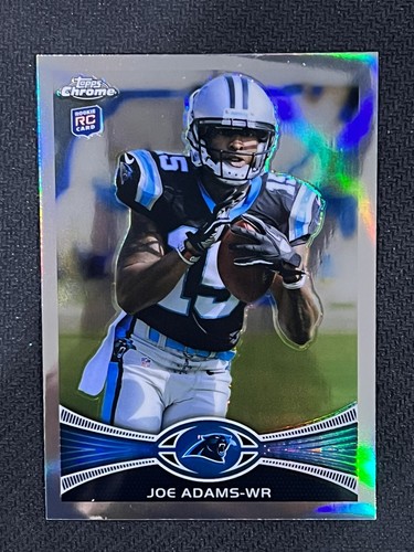 2012 Topps Chrome Refractor Joe Adams #133 Rookie RC Carolina Panthers ...