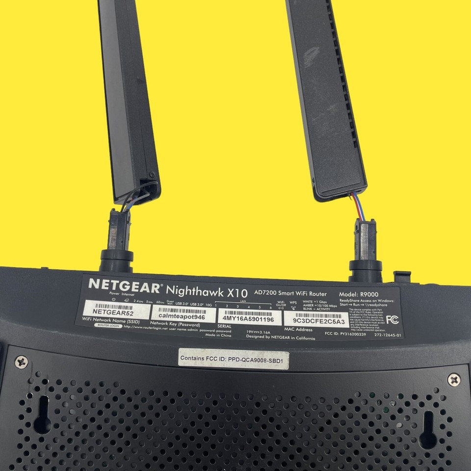 READ / NETGEAR Nighthawk R9000 X10 AD7200 Smart WiFi Router #9098 Z48/5 ...