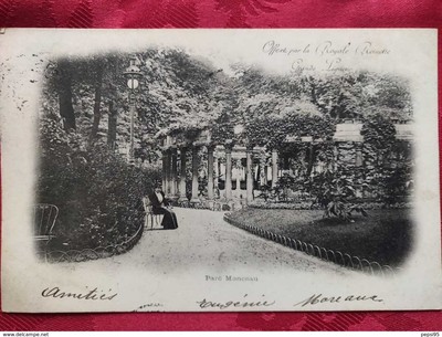 Carte publicitaire - PARIS Parc Monceau - Offert par la Royale Reinette Grande L | eBay