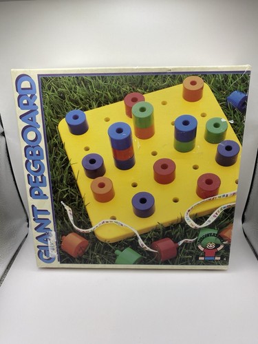 Discovery Toys Giant Pegboard 1983 Vintage Colorful Learning Tool Stackable | eBay