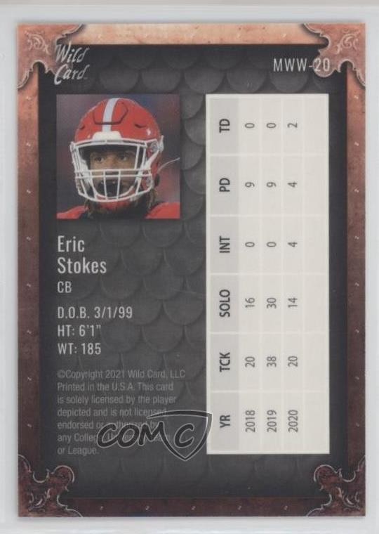 2021 MATTE Weekend Warriors Blaster Box White Foil - Blue Eric Stokes ...