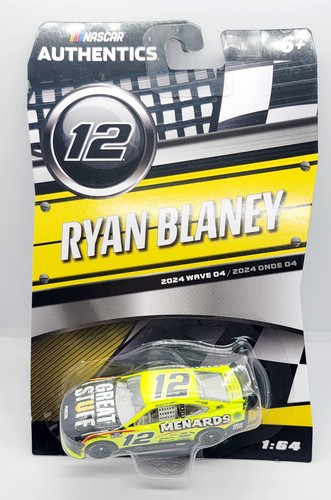 NASCAR Authentics 2024 Wave 4 Ryan Blaney Menards #12 1/64 Scale Toy ...