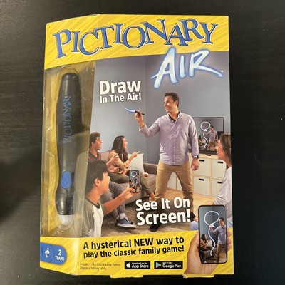Pictionary Air Drawing Family Game with Light-up Pen and Clue Cards ...