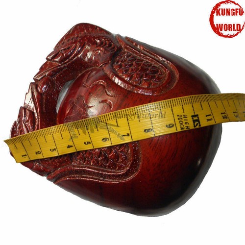 3.5" Camphor Wood Zen Buddhist Monk Annatto Wooden Fish Mokugyo Temple ...