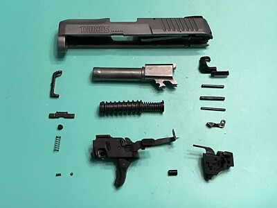 USED OEM TAURUS G2C SLIDE BARREL LOWER PARTS TRIGGER SAFETY EJECTOR 9MM ...