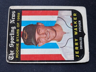 1959 Topps Baseball Card # 144 Jerry Walker - Baltimore Orioles (VG) | eBay