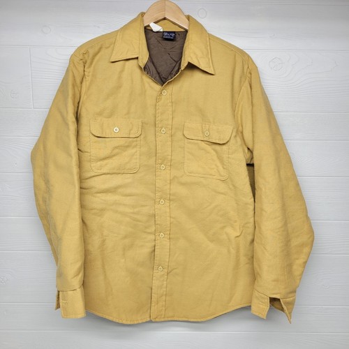 Vintage 80s JcPenney Beige Button Up Shirt Jacket Size Large | eBay