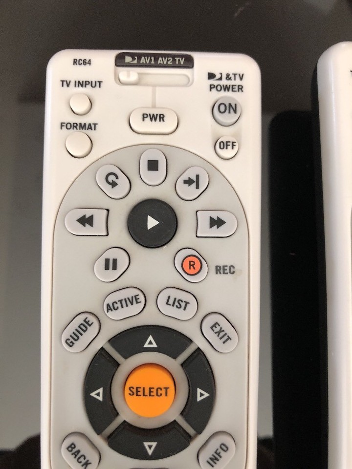DirecTV RC64 RC65 IR TV Remote Control for H24 HR24 H25 R16 D12 ...