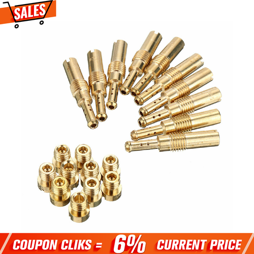 Carburetor Main Jet 10pcs/Set Slow/Pilot Jet Kit For PWK Keihin OKO CVK ...
