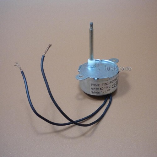 TYC-30 synchronous motor 12VAC AC 12V 5~6 r/min cw/ccw 1-1.5w w/hex-nut ...