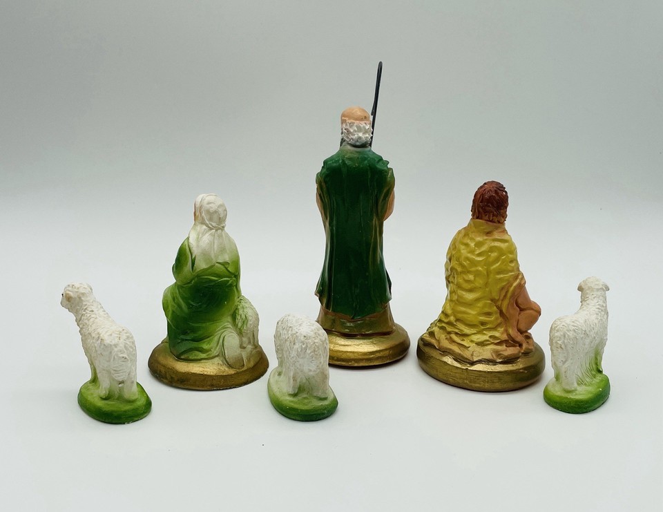 Italy Chalkware Nativity Set with Manger Set of 22 Figures 1950s | eBay