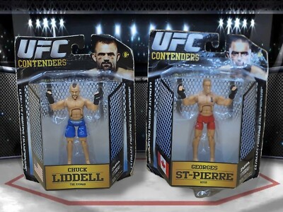 2011 Jakks Pacific UFC Contenders Chuck Liddell & Georges St-Pierre ...