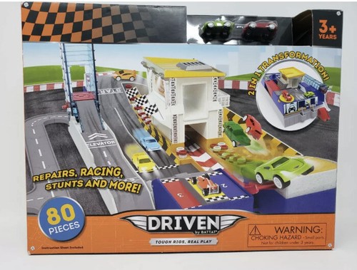 DRIVEN – Collapsible Playset with Tracks and Toy Cars – 2 in 1 Race ...