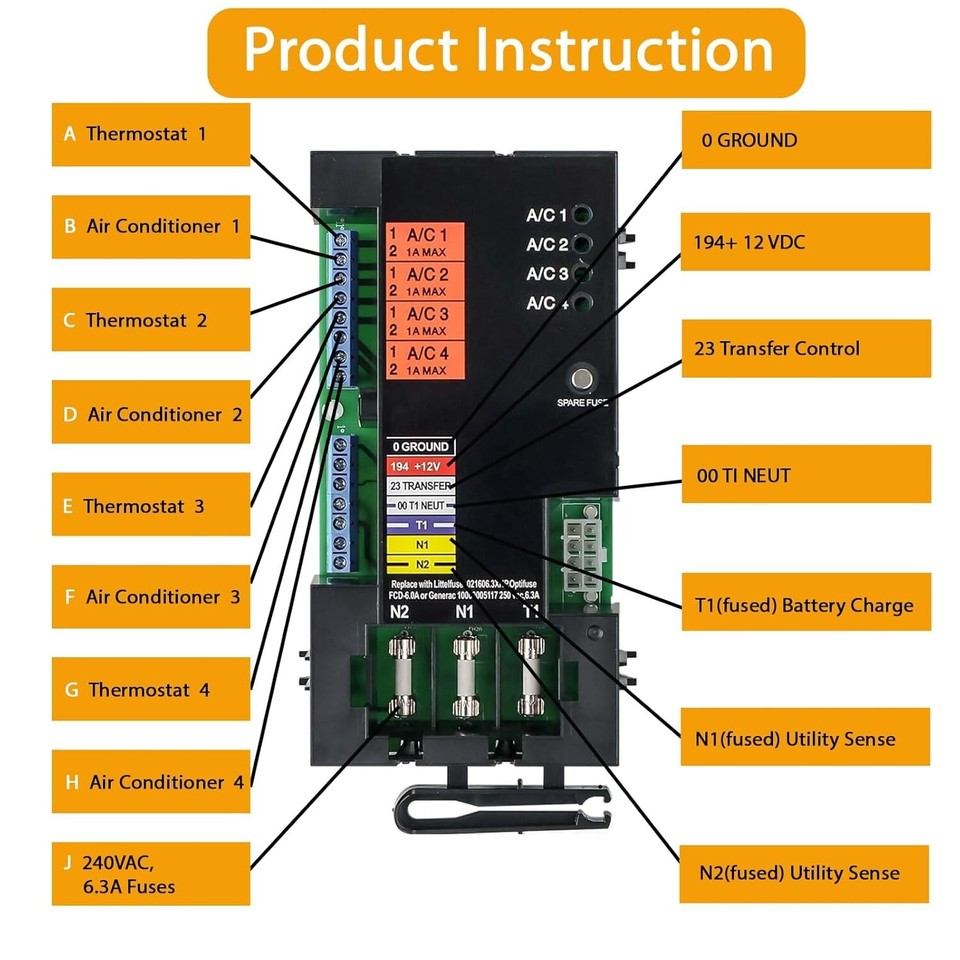 A0004499959 Automatic Transfer Switch ATS Control Module for Generac ...