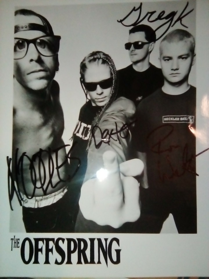 THE OFFSPRING Band Signed Autographed 8 x10 Photo, Authentic Perfect ...
