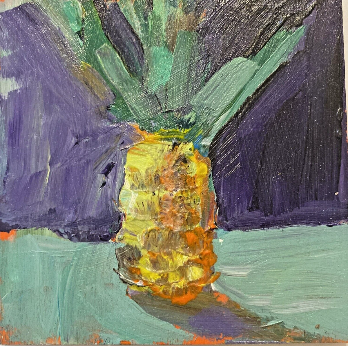 Abstract Pineapple Painting