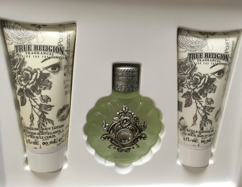 True Religion Women Edp 1.7 OZspray+bath gel+ body lotion 3 piece gift ...