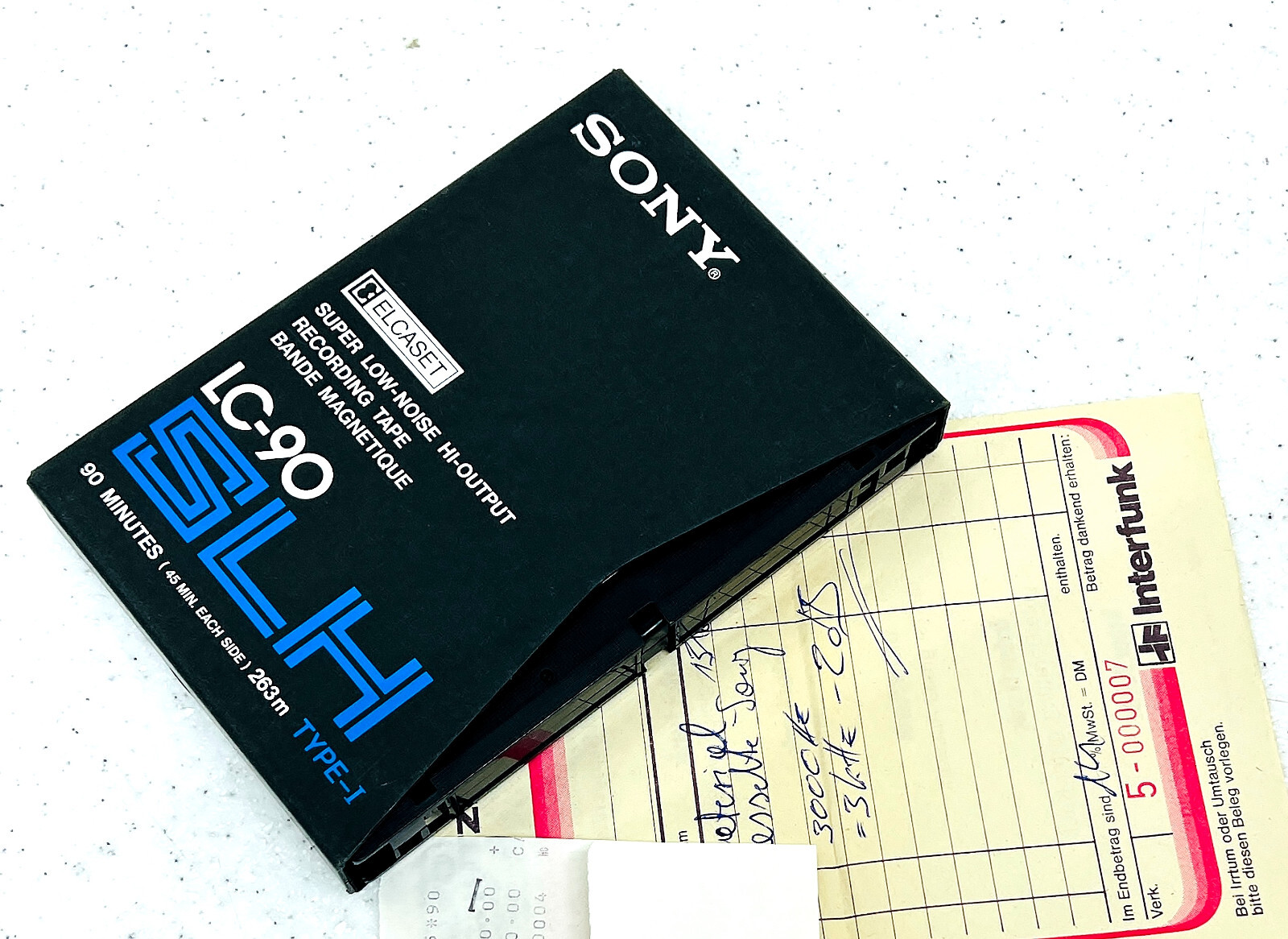 SONY WS-95 Elcaset TEST TAPE LC-90 SLH Cassette NOS/Unbenutzt!! Very ...