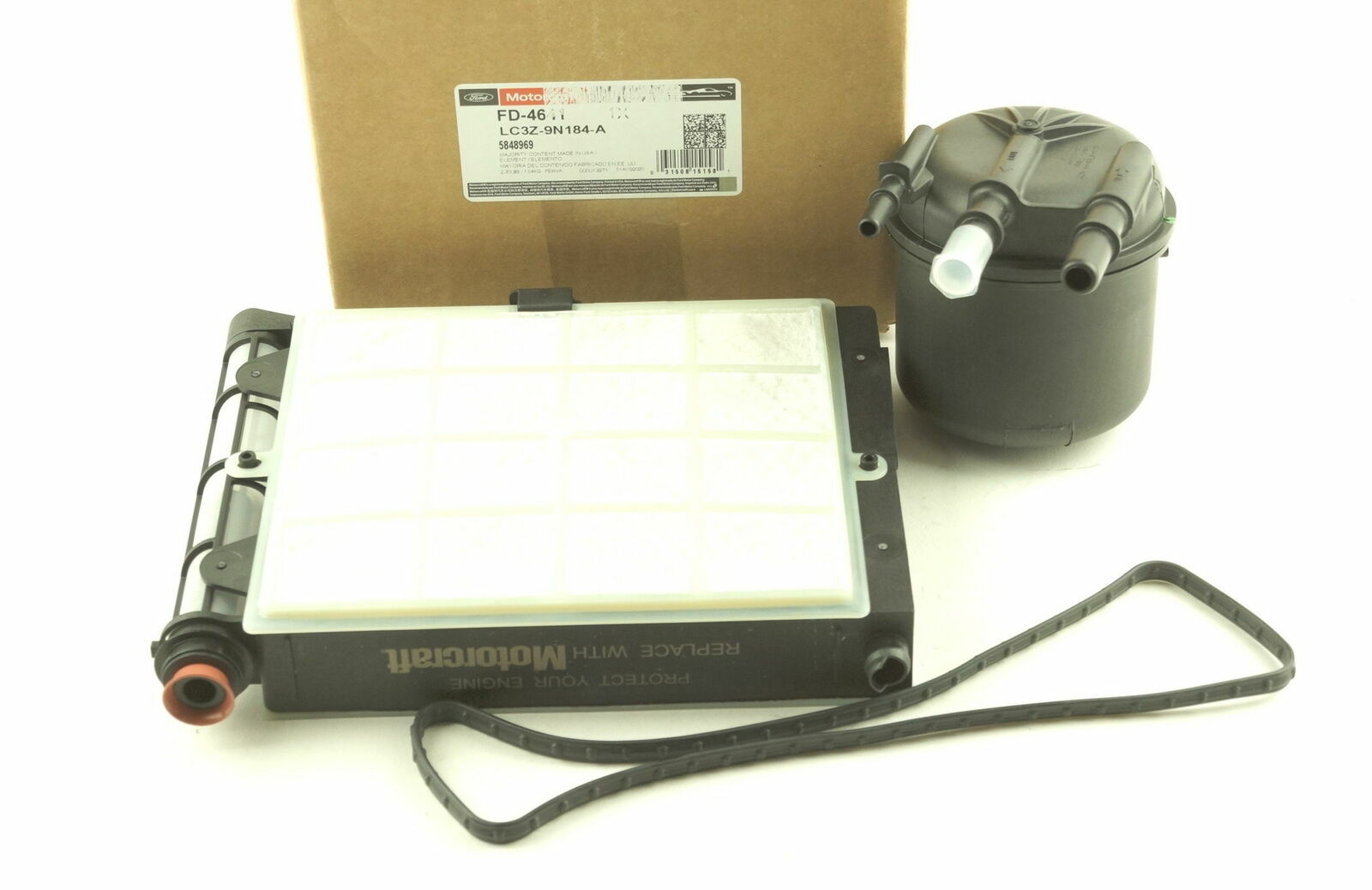 New Genuine OEM Motorcraft FD4641 Fuel Filters Set Ford LC3Z9N184A Free ...