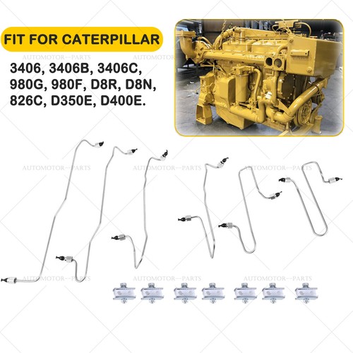 3406 B C Fuel Injection Line Kit 6PC 1917941 1917942 1917943 for CAT ...