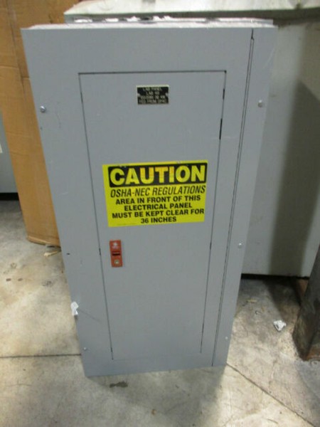 GE 125 Amp Main Breaker Panelboard 208y/120 VAC 42 Circuit 3 Phase C1 ...