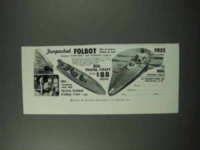 1960 Folbot Folding Boat Ad - Funpacked! | eBay
