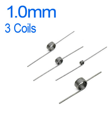 1mm Wire Dia Small Torsion Spring Outer Diameter 5 to 10mm 3 Coils 60 ...