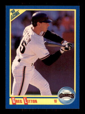 1990 Baseball Score Greg Litton San Francisco Giants #497 | eBay