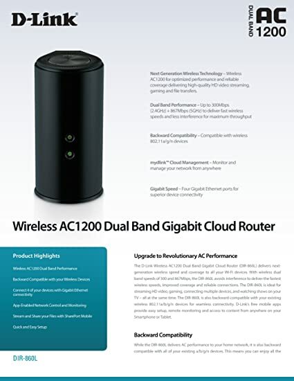 D-Link DIR-860L 300 Mbps 4-Port Gigabit Wireless N Router for sale ...