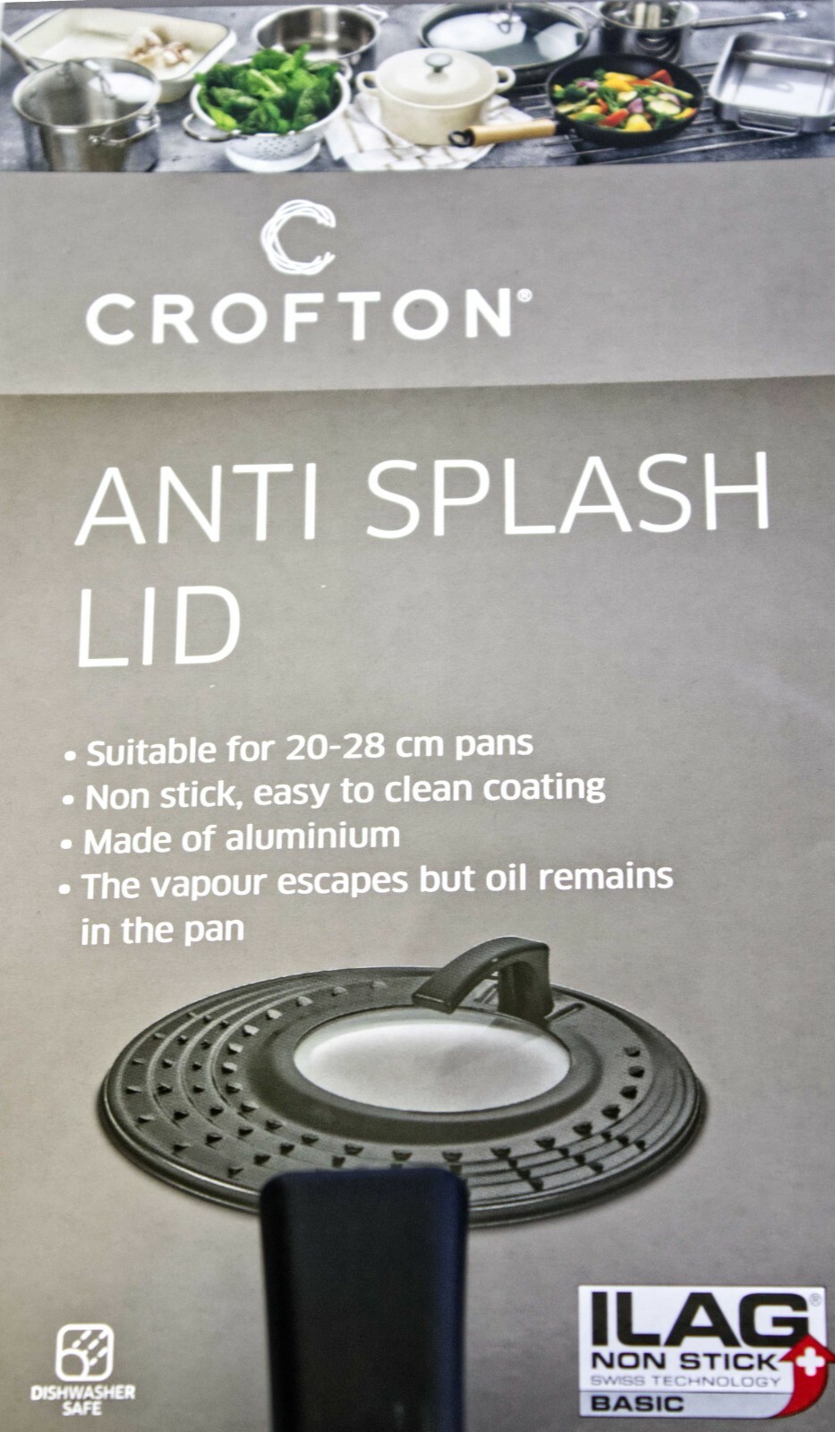 Anti Splatter Oil Splash Shield Guard Lid 20-28CM Fry Pan Kitchen Cover ...