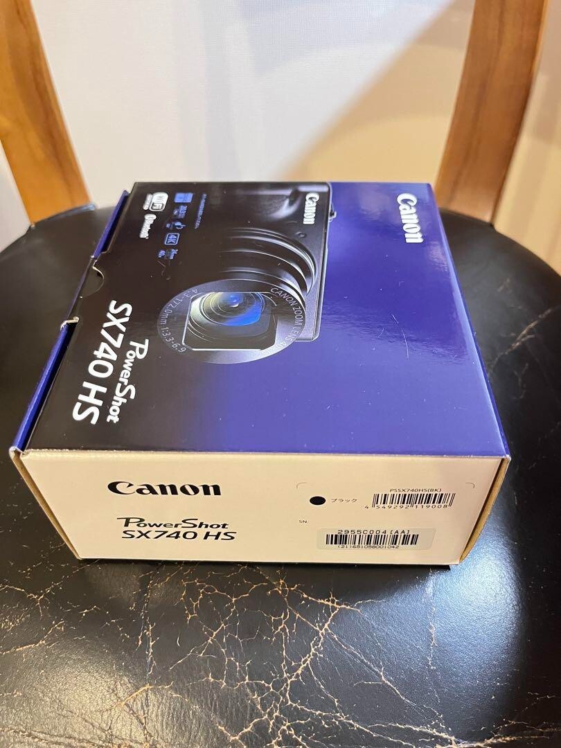 Canon PowerShot SX740 HS Digital Black Camera 40x optical zoom / 4K ...