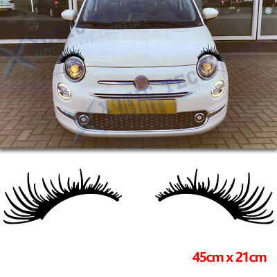 Funny Car Headlight Eyelash Sticker Eyebrow Decal for Porsche VW Beetle ...