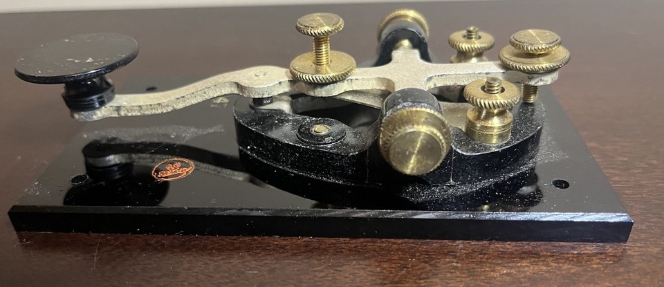 WWII US MILITARY MORSE CODE KEY J-47 STRAIGHT KEYER J-37 TELEGRAPH | eBay