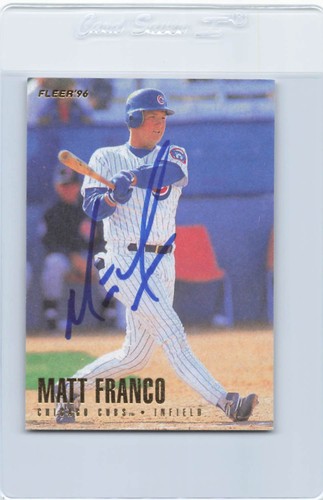 1996 Fleer #317 Matt Franco Cubs Signed Auto *K1086 | eBay